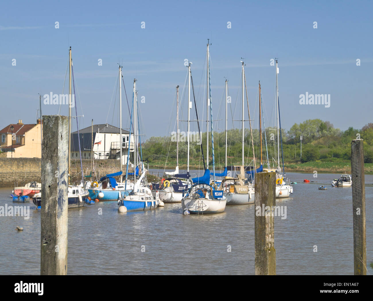 Pill a village on the mouth of the River Avon Bristol england UK Boats ...