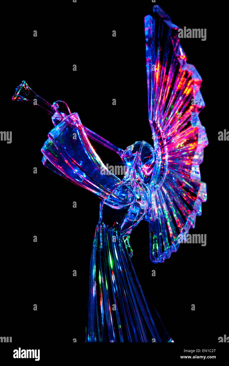 Angel blowing trumpet hi-res stock photography and images - Alamy