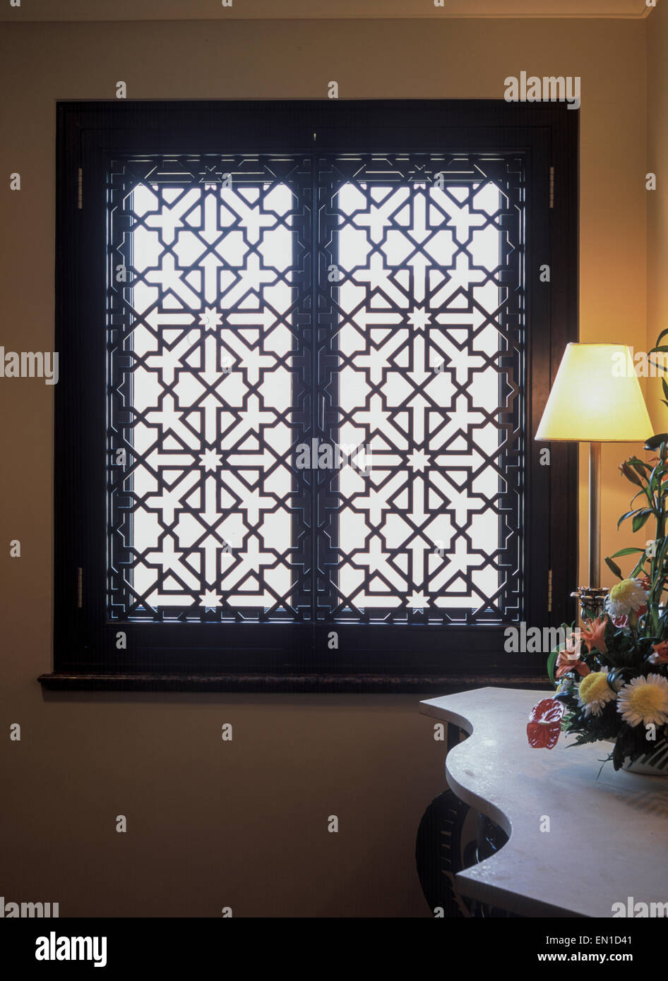 Modern Islamic Architecture Detail in a Window Stock Photo - Alamy