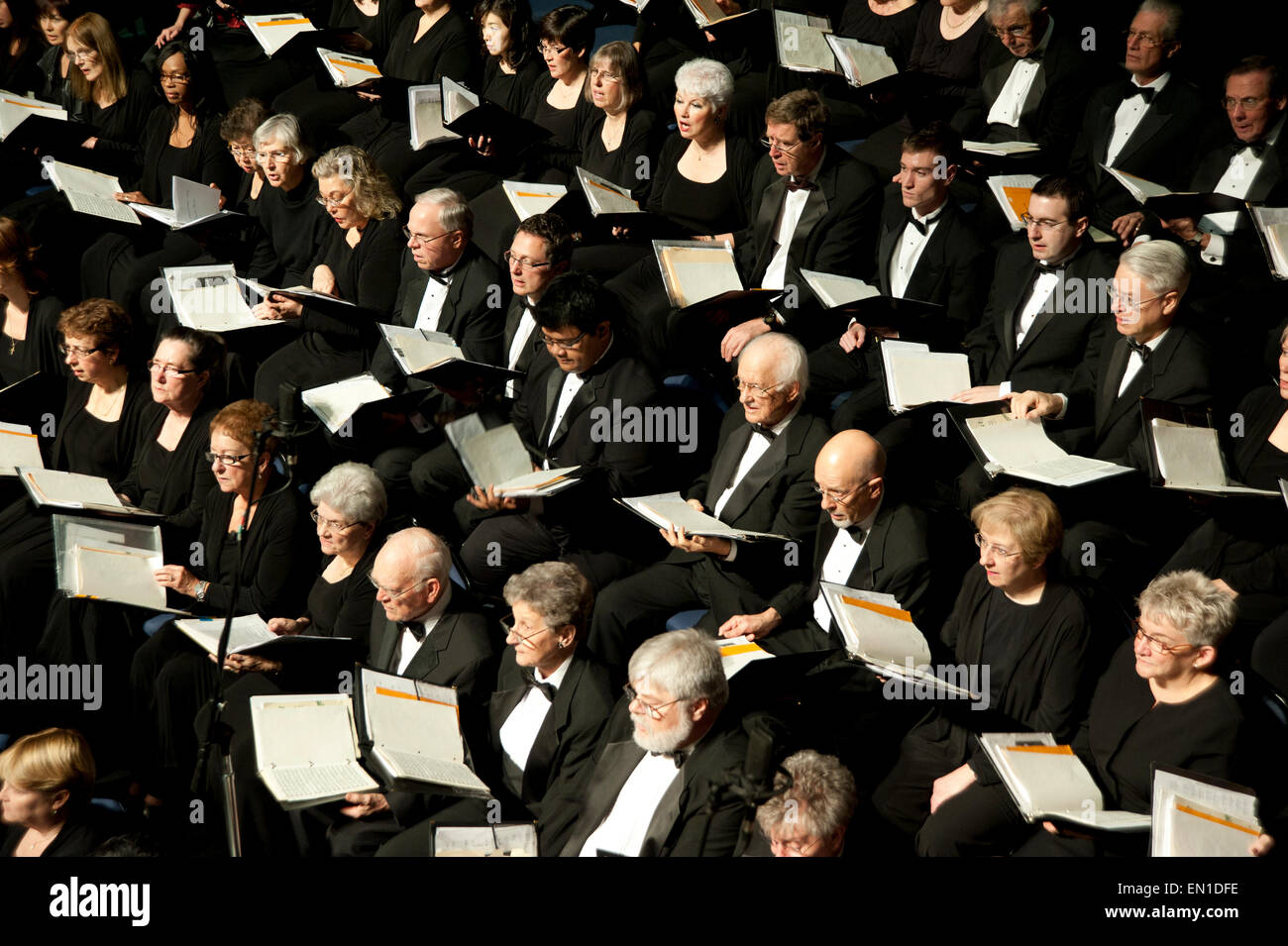 Classic choir performance sheet hi-res stock photography and images - Alamy