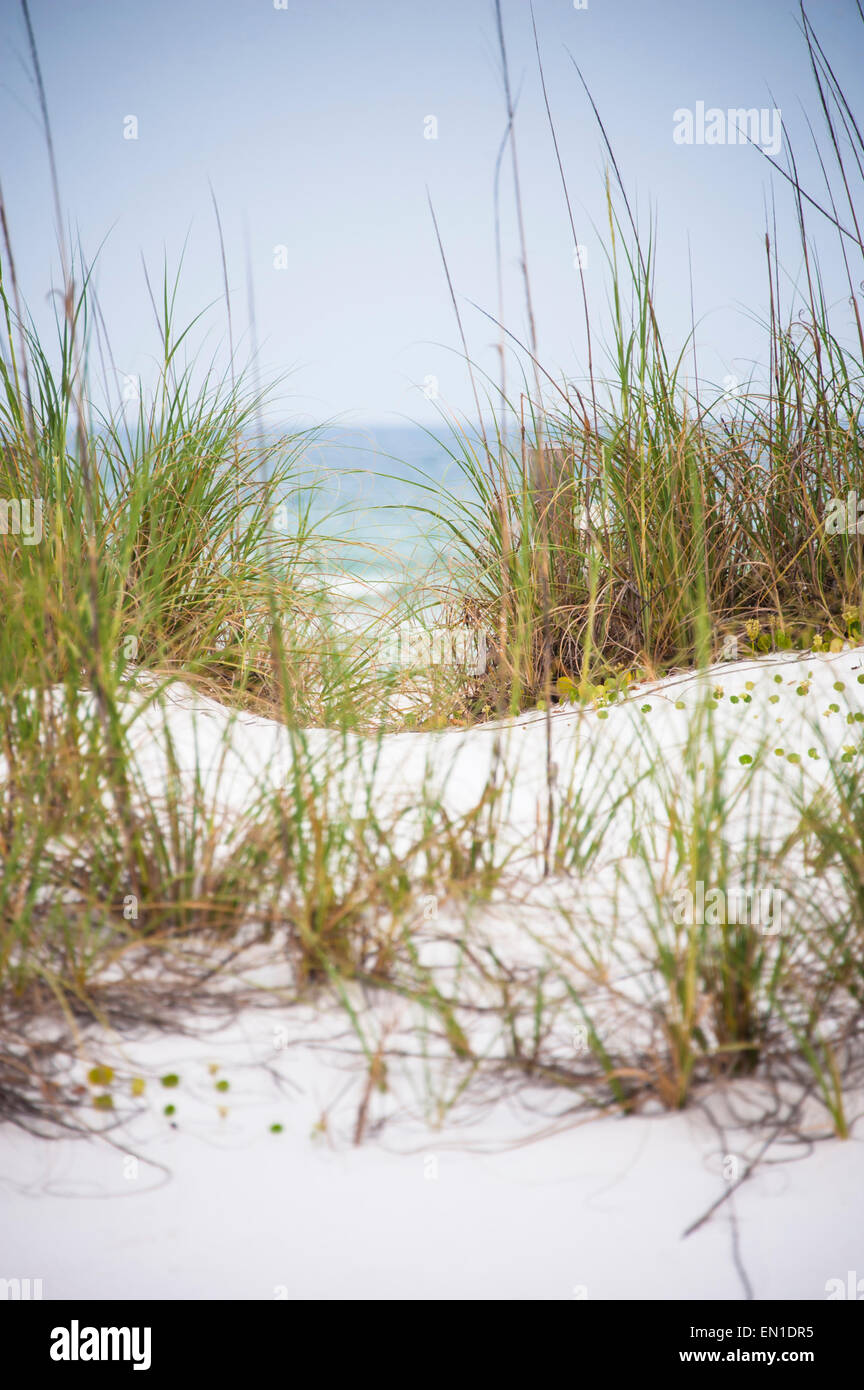 Beach on the Emerald Coast Stock Photo - Alamy
