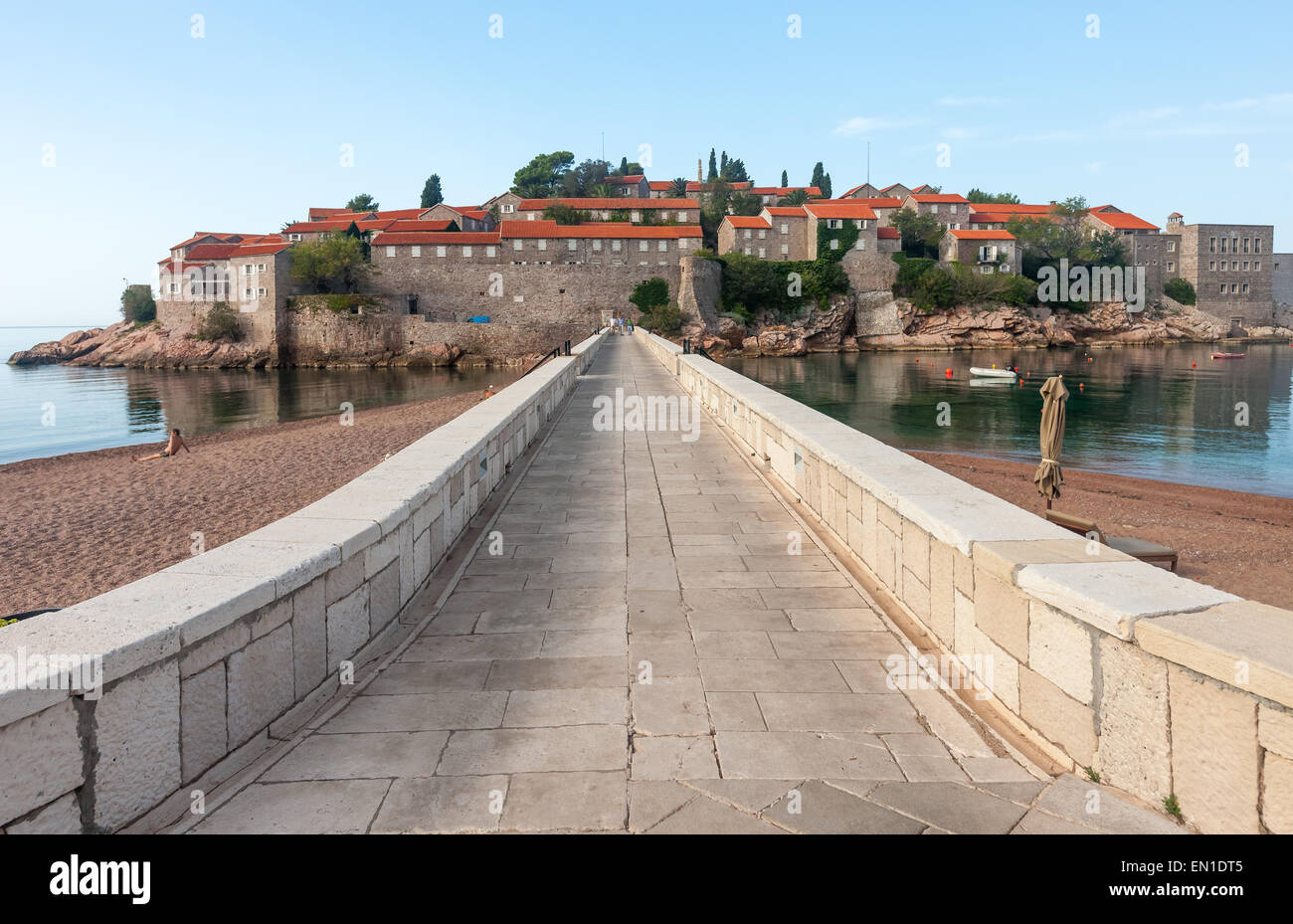 St. Stephan island in Montenegro Stock Photo - Alamy