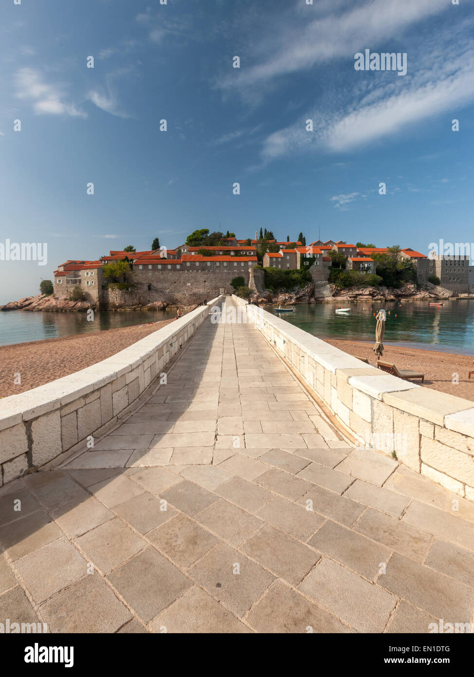 St. Stephan island in Montenegro Stock Photo - Alamy