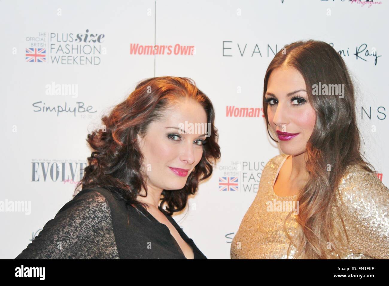 Plus-size models at British Plus-size Fashion Weekend Fashion show ...