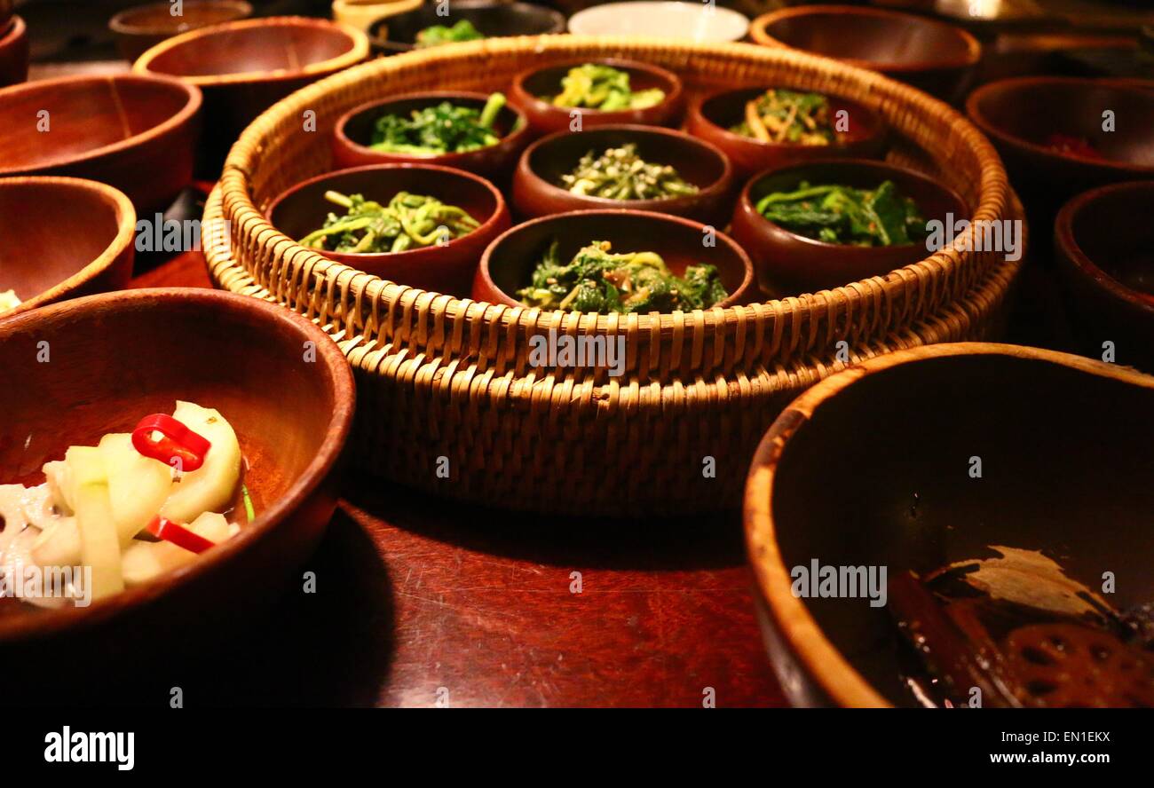 Buddhist Temple Food in Korea Stock Photo - Alamy