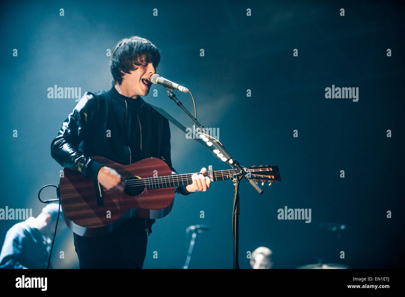 English musician Jake Bugg plays at Alexandra Palace in London ...