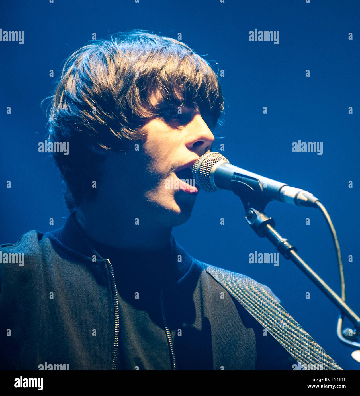 English musician Jake Bugg plays at Alexandra Palace in London ...