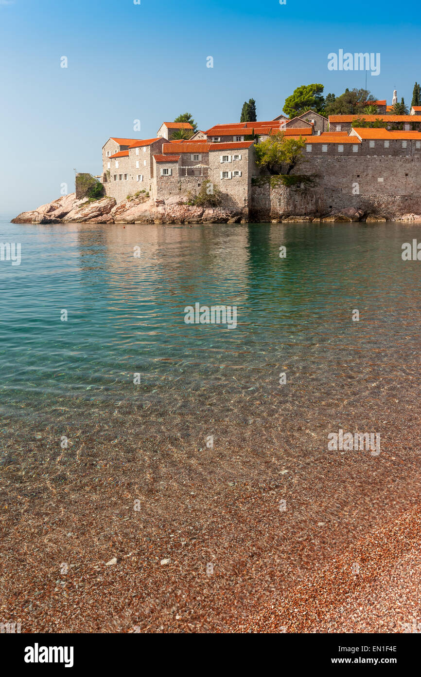 St. Stephan island in Montenegro Stock Photo - Alamy