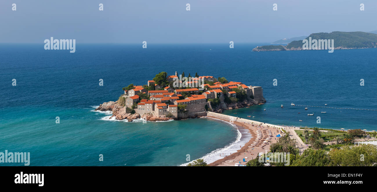 St. Stephan island in Montenegro Stock Photo - Alamy
