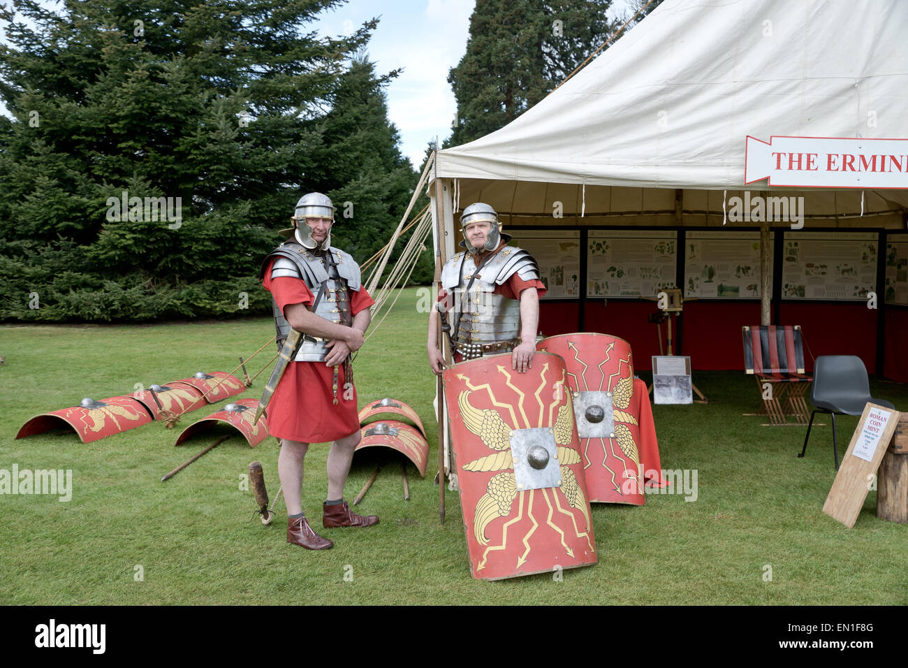 Roman soldiers from the Ermine street guard on display. Credit: Scott ...