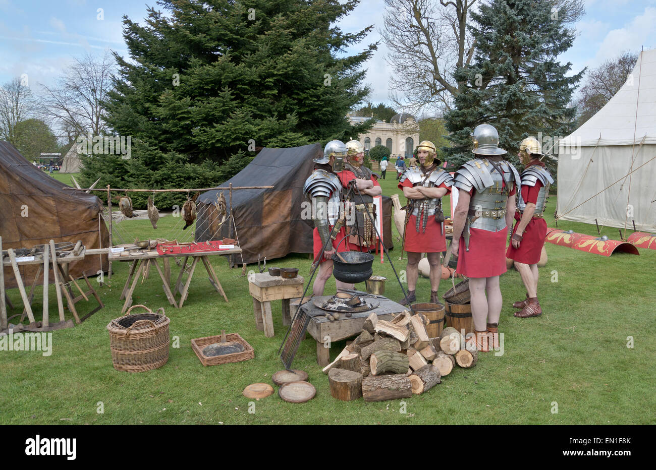 Roman soldiers from the Ermine street guard on display. Credit: Scott ...