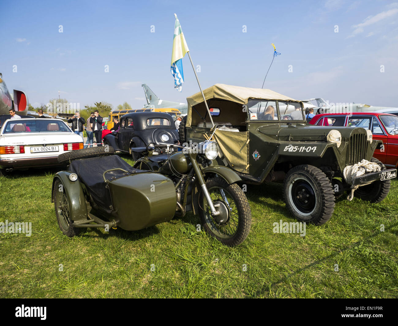 April 25, 2015 - Motorcycle Ural, IMZ-8.103-40 and GAZ-67 -- The Retro ...