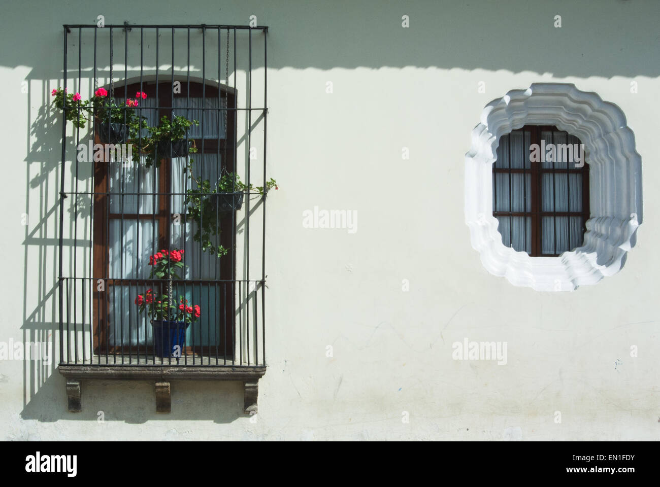 Traditional window architecture in Antigua, Guatemala (UNESCO Stock ...