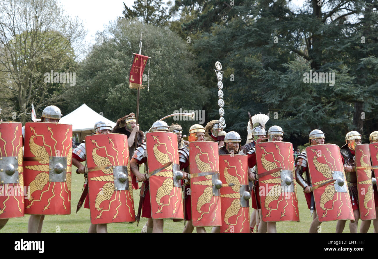 Roman soldiers from the Ermine street guard on display. Credit: Scott ...