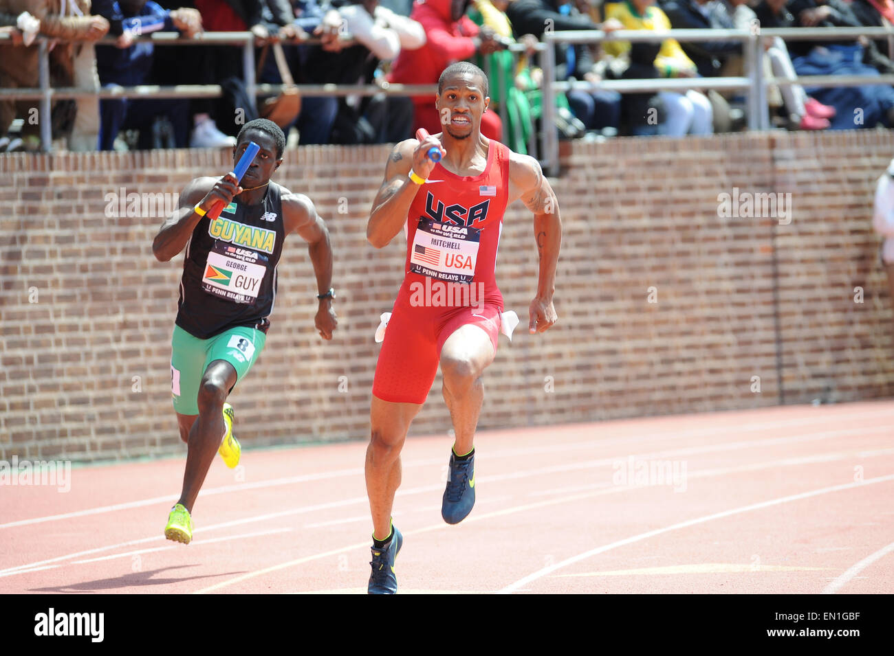 Philadelphia, Pennsylvania, USA. 25th Apr, 2015. Team USA's MAURICE ...