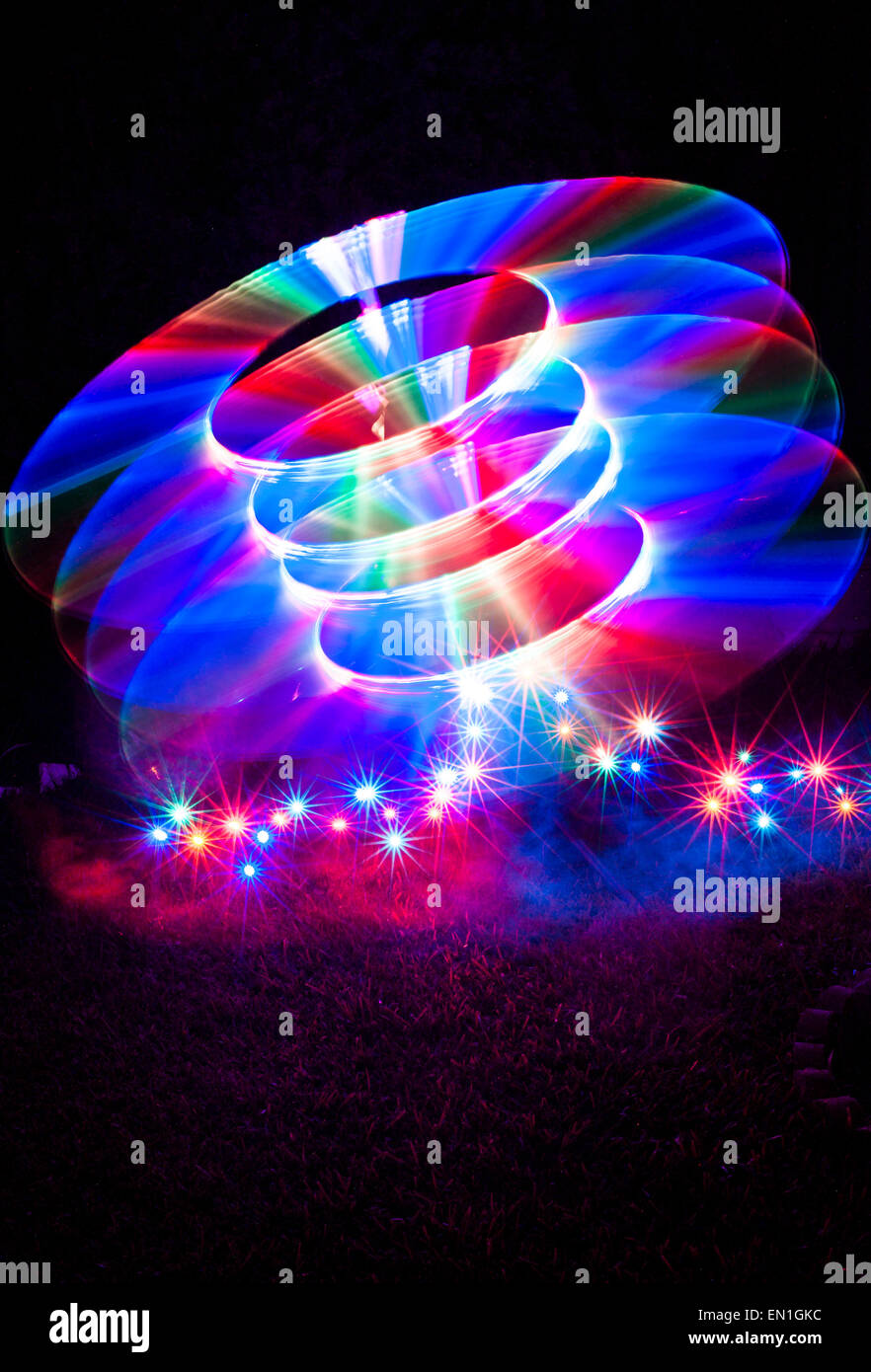 Light Art - Light Painting Stock Photo - Alamy