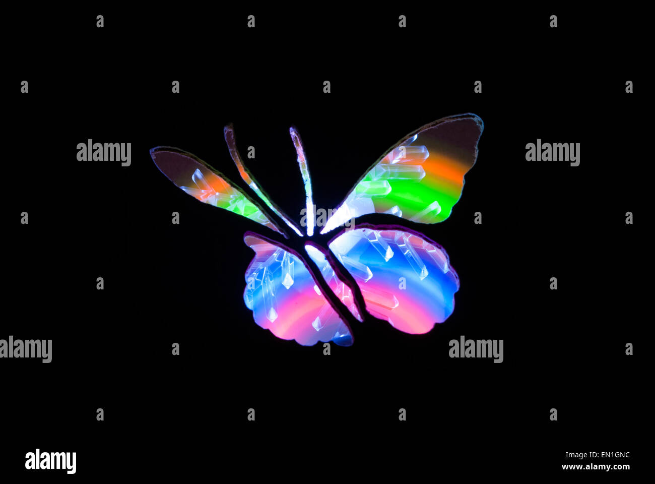 Butterfly - Light Art Image - Light Painting Stock Photo - Alamy
