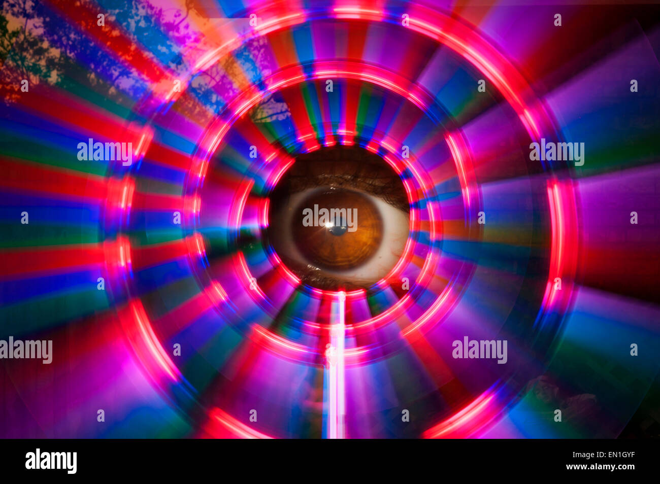 Eye - Light Art Image Stock Photo - Alamy