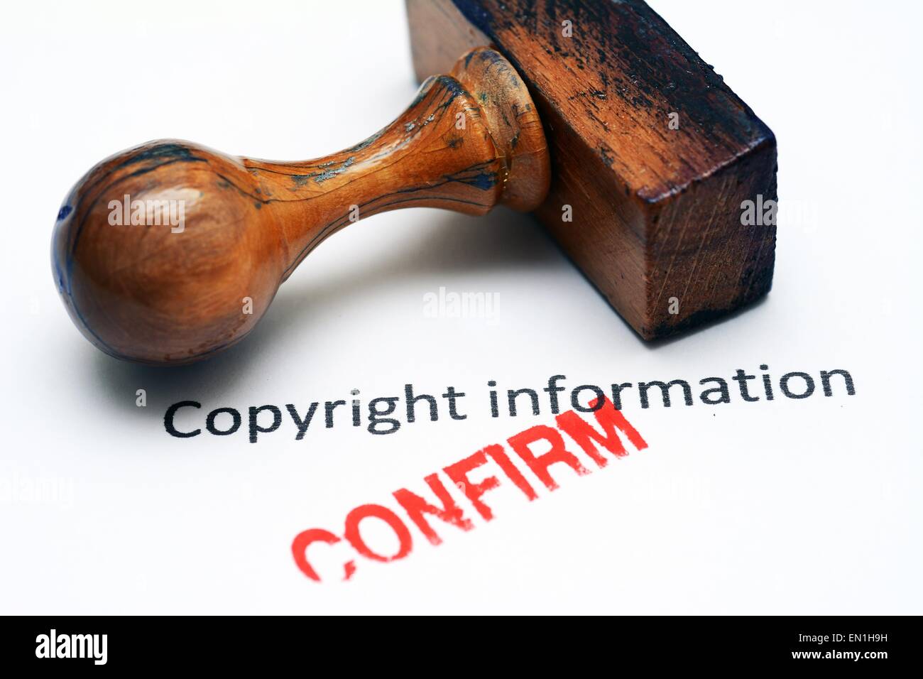 Copyright info confirm Stock Photo - Alamy