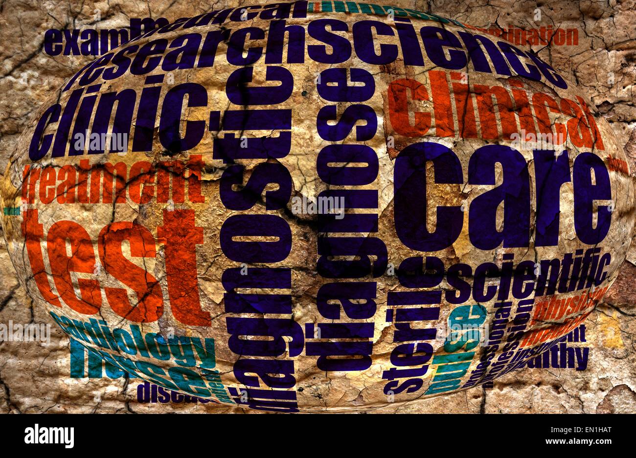 Health care word cloud Stock Photo - Alamy