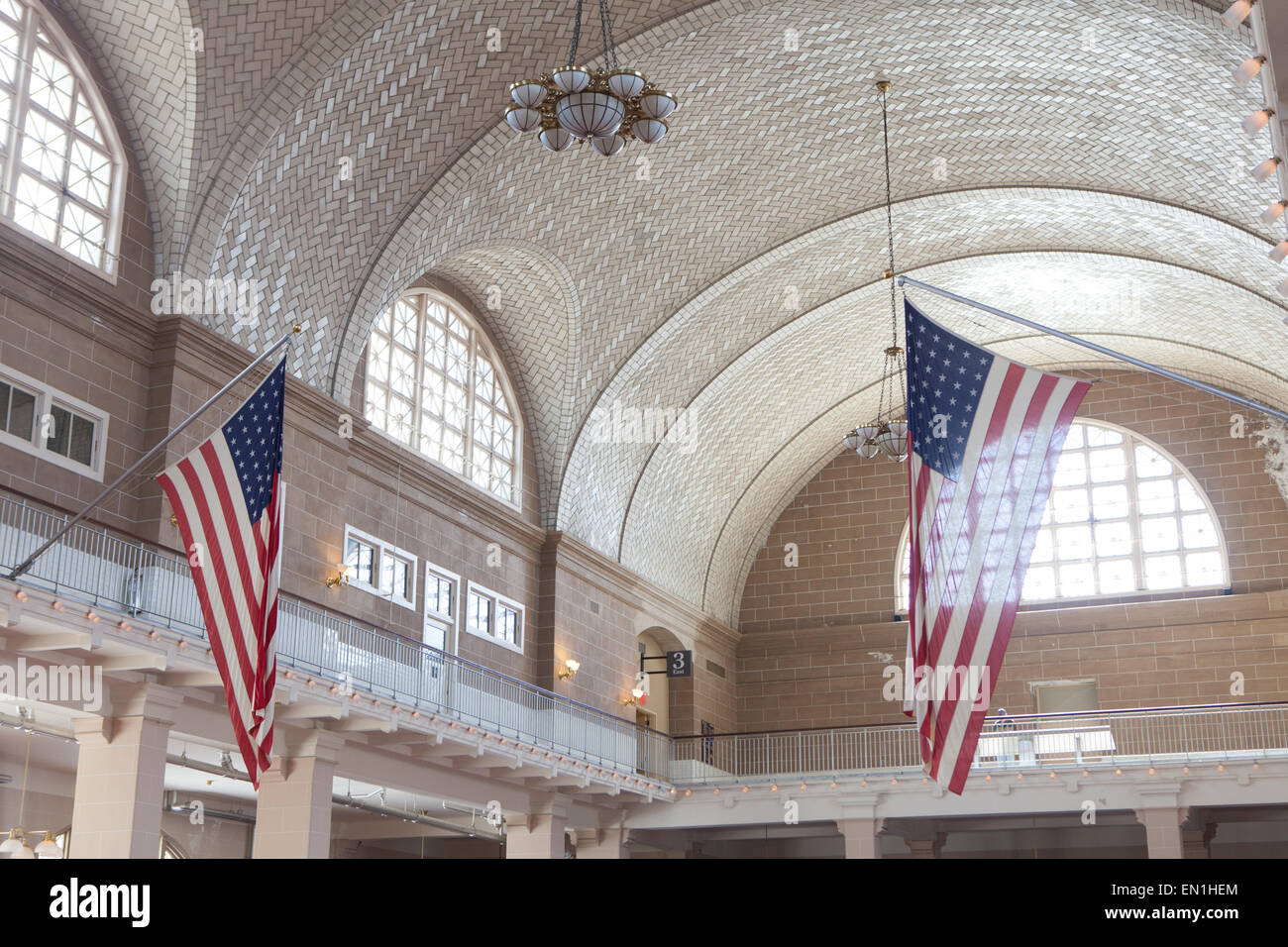 The ellis island registry room hi-res stock photography and images - Alamy