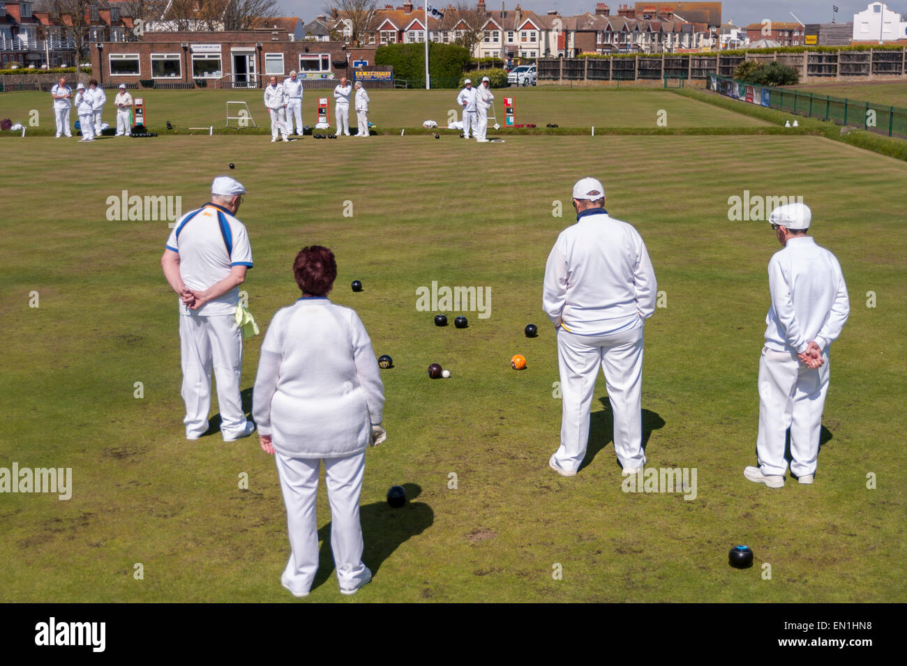 Crown green bowls hi-res stock photography and images - Alamy