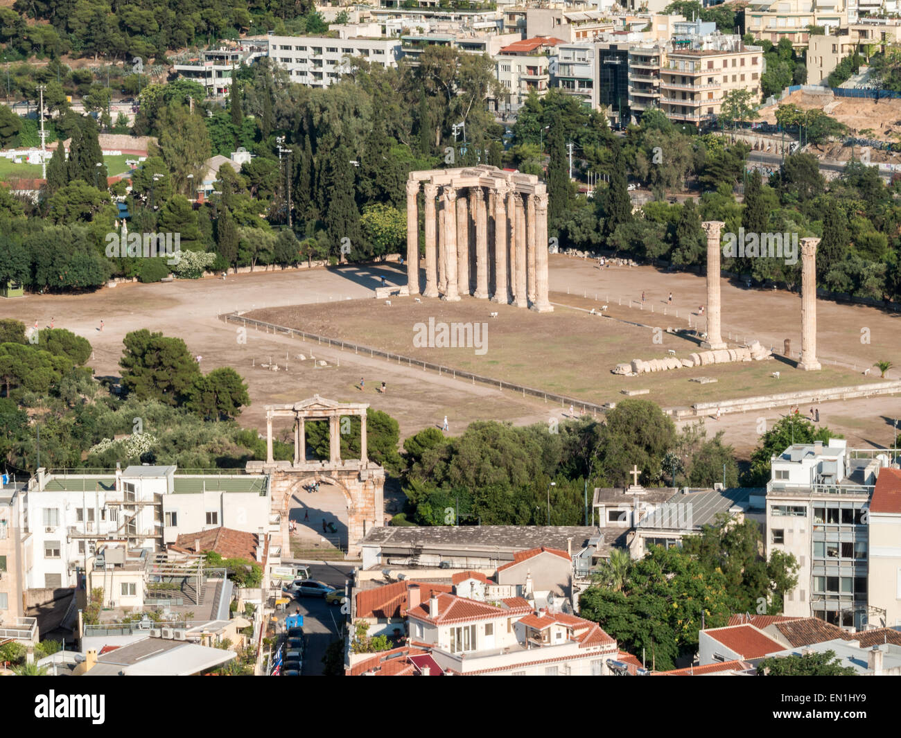 Acropolis from site temple hi-res stock photography and images - Alamy