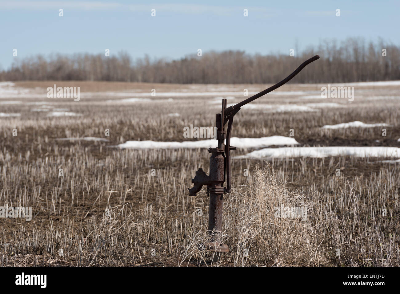 Rusty water well pump Stock Photo - Alamy