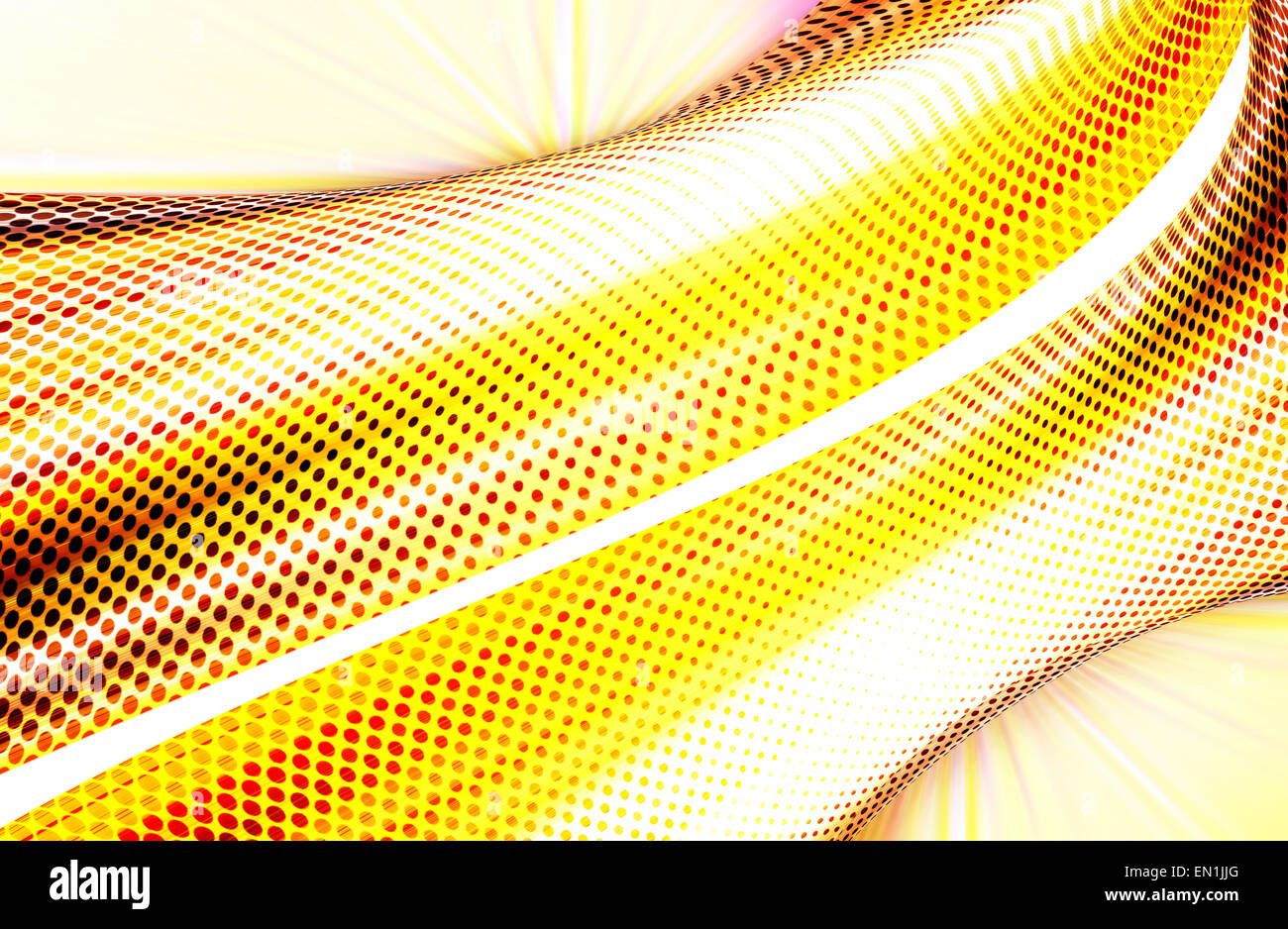 abstract red and yellow background with motion ray technology and ...