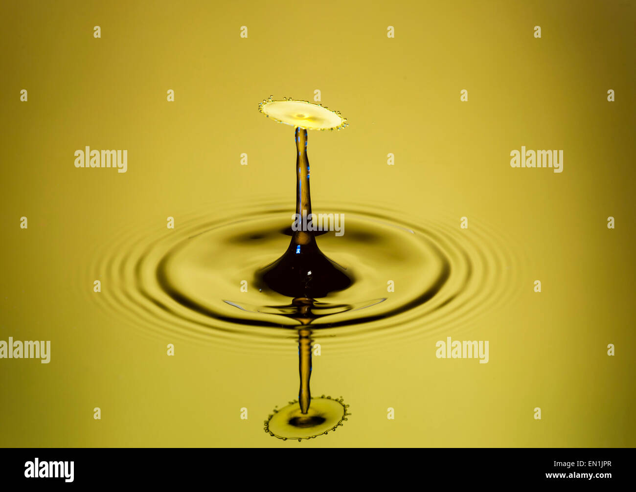 Water Drop Collision and Splash closeup Stock Photo - Alamy