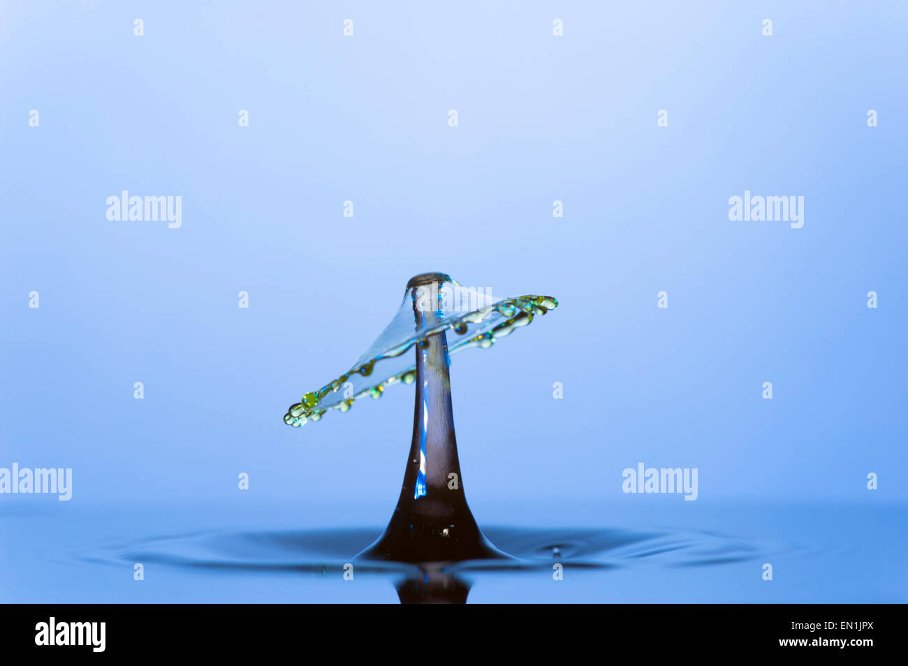 Water Drop Collision and Splash closeup Stock Photo - Alamy
