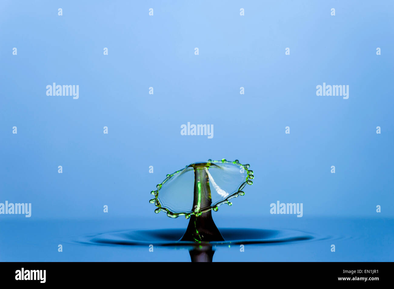 Water Drop Collision and Splash closeup Stock Photo - Alamy