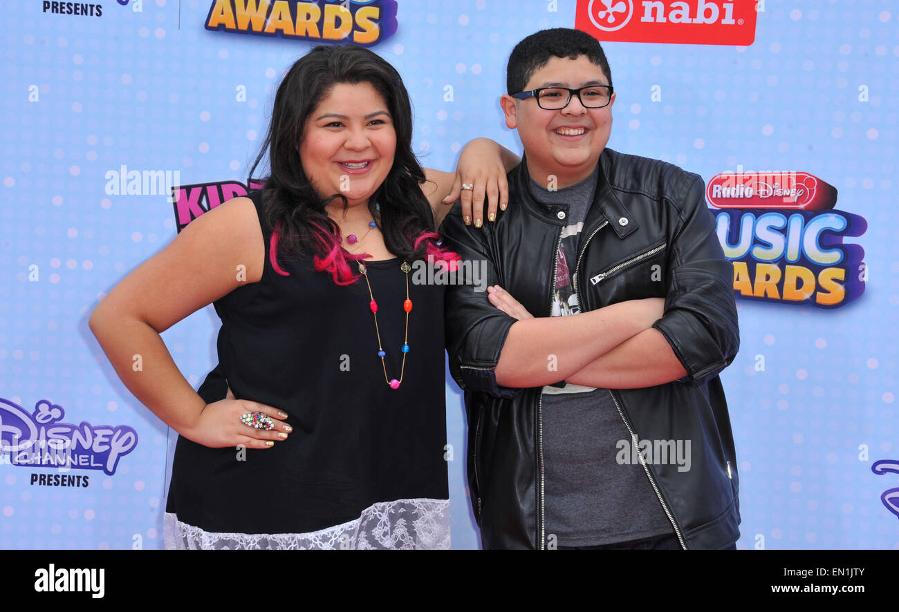 Los Angeles, California, USA. 25th Apr, 2015. Raini Rodriguez, Rico ...