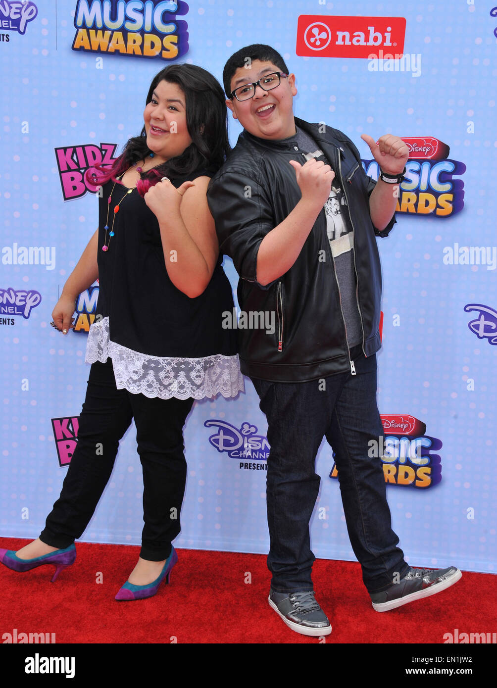 Los Angeles, California, USA. 25th Apr, 2015. Raini Rodriguez, Rico ...