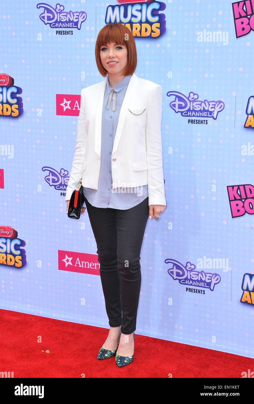 Los Angeles, CA, USA. 25th Apr, 2015. Carly Rae Jepsen at arrivals for ...