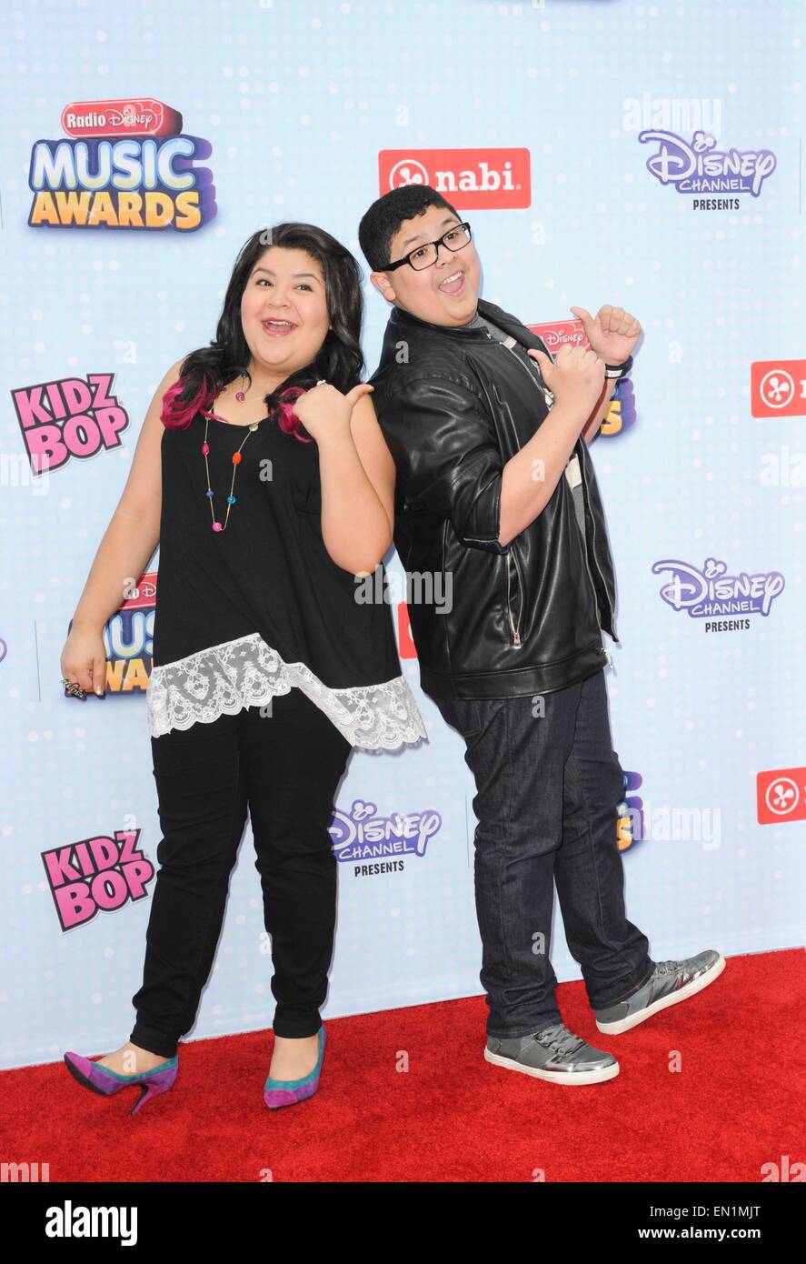 Los Angeles, CA, USA. 25th Apr, 2015. Raini Rodriguez, Rico Rodriguez ...