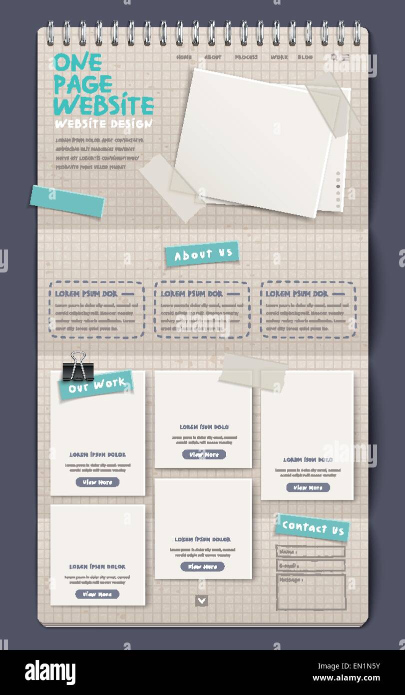 Notebook stationery template web hi-res stock photography and images ...