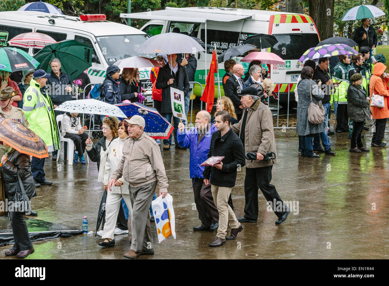 Melbourne, Australia. 25 April 2015. Russian and ex-Soviet Union ...