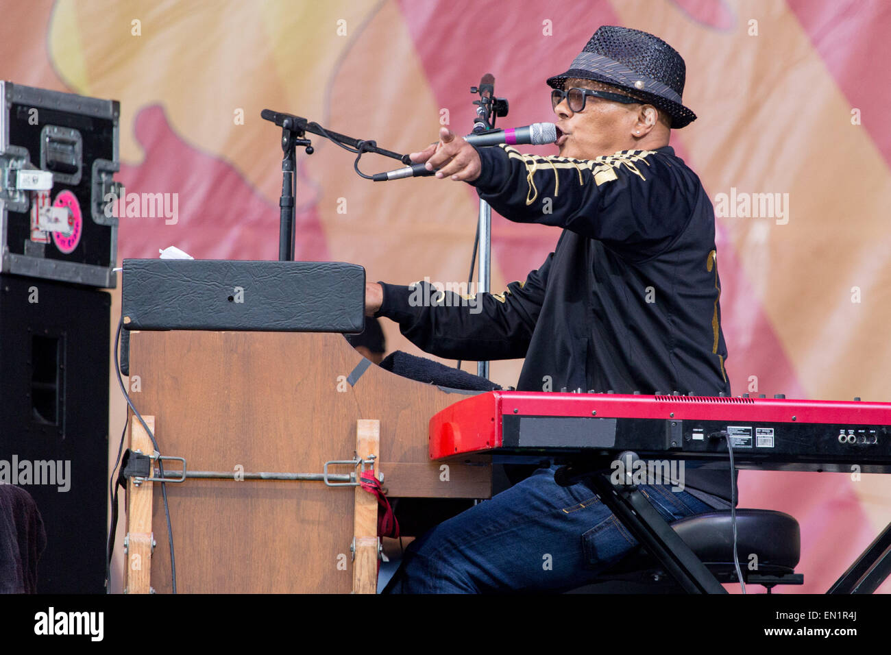 New Orleans, Louisiana, USA. 25th Apr, 2015. Musician IVAN NEVILLE ...