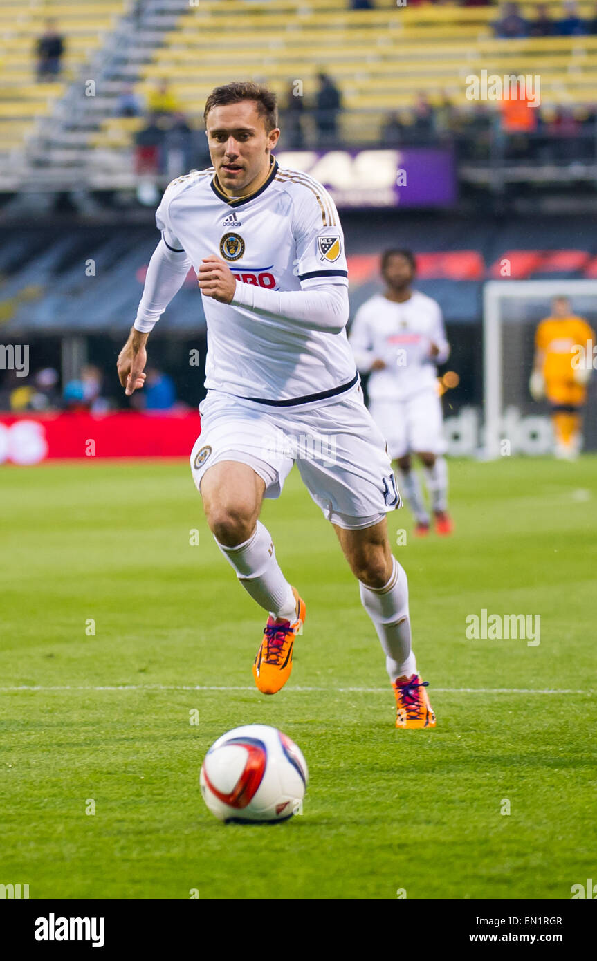 Philadelphia Union forward Andrew Wenger (11) runs with the ball during ...