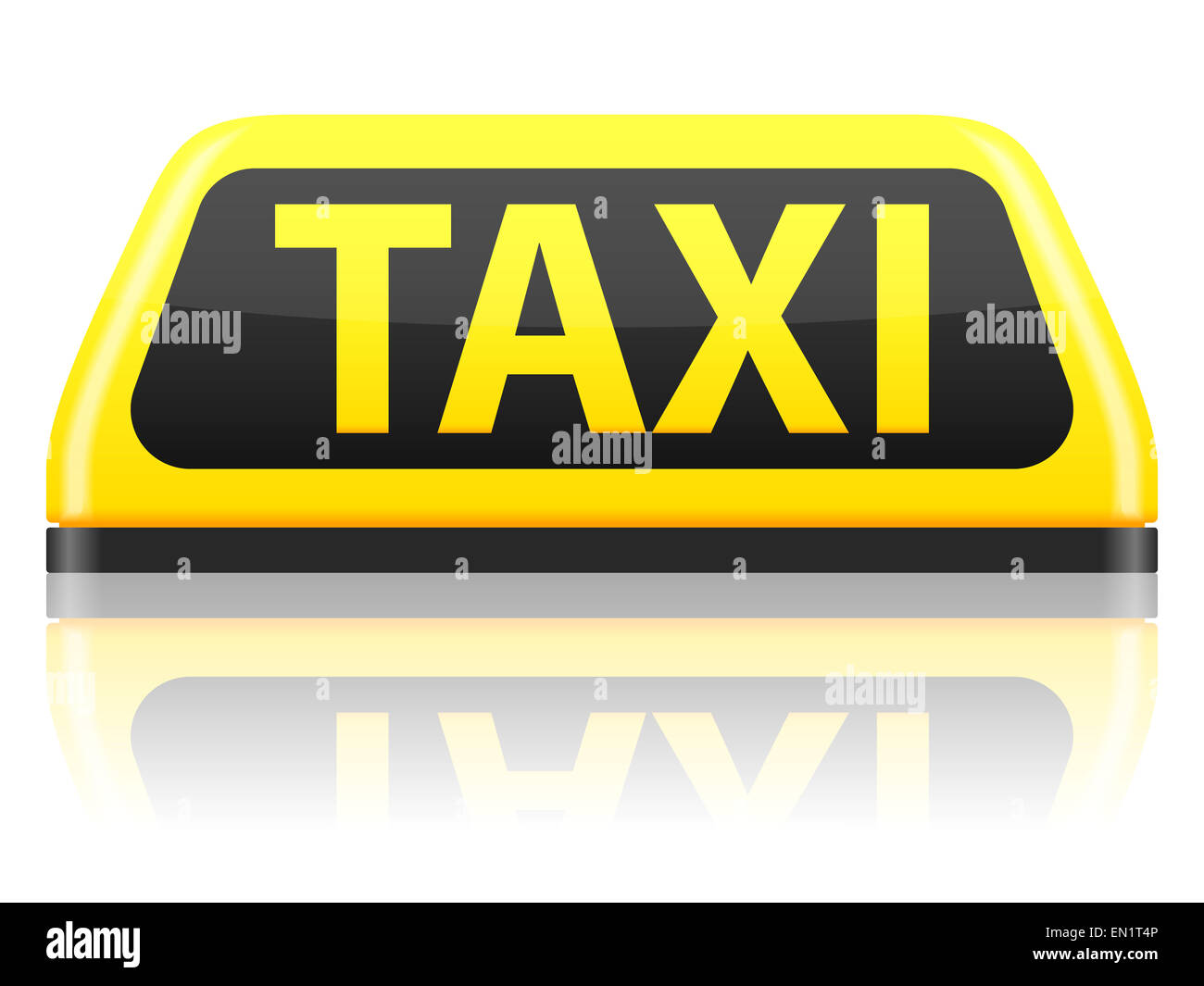 Taxi sign on a white background. Vector illustration Stock Photo - Alamy
