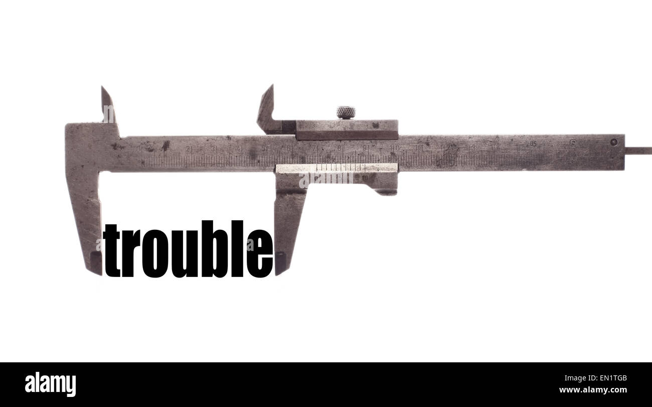 Trouble word hi-res stock photography and images - Alamy