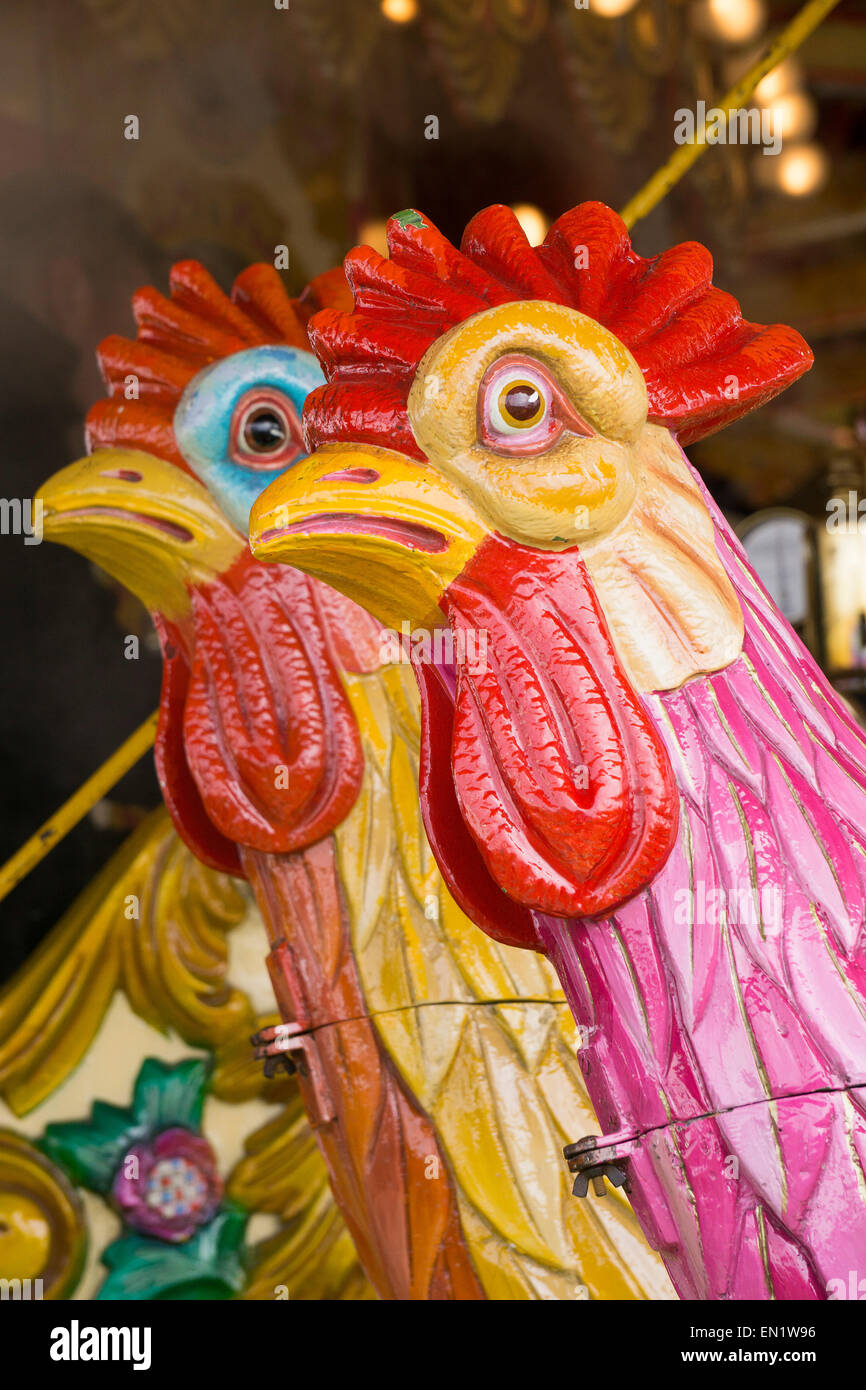 Vintage fairground rides at classic show in southport uk Stock Photo ...