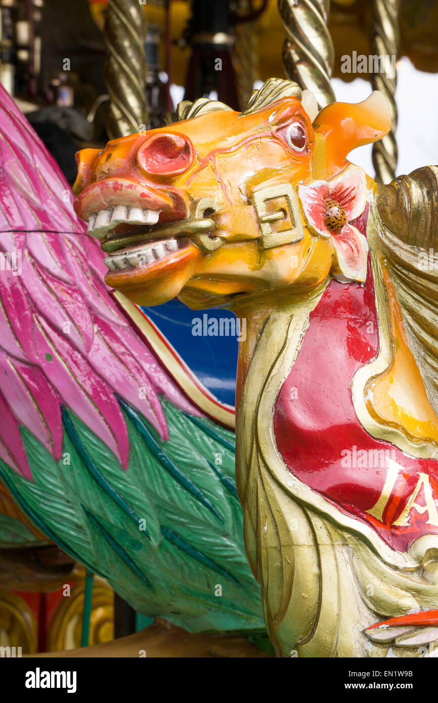 Vintage fairground rides at classic show in southport uk Stock Photo ...