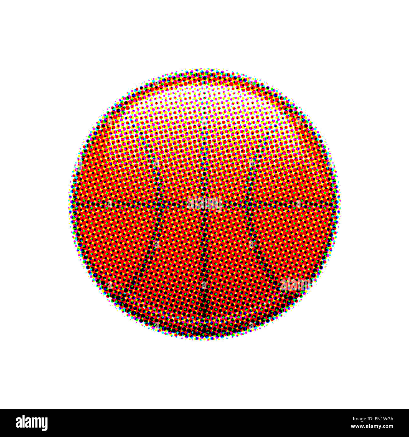 Basketball halftone isolated on white background. Basketball dots Stock ...