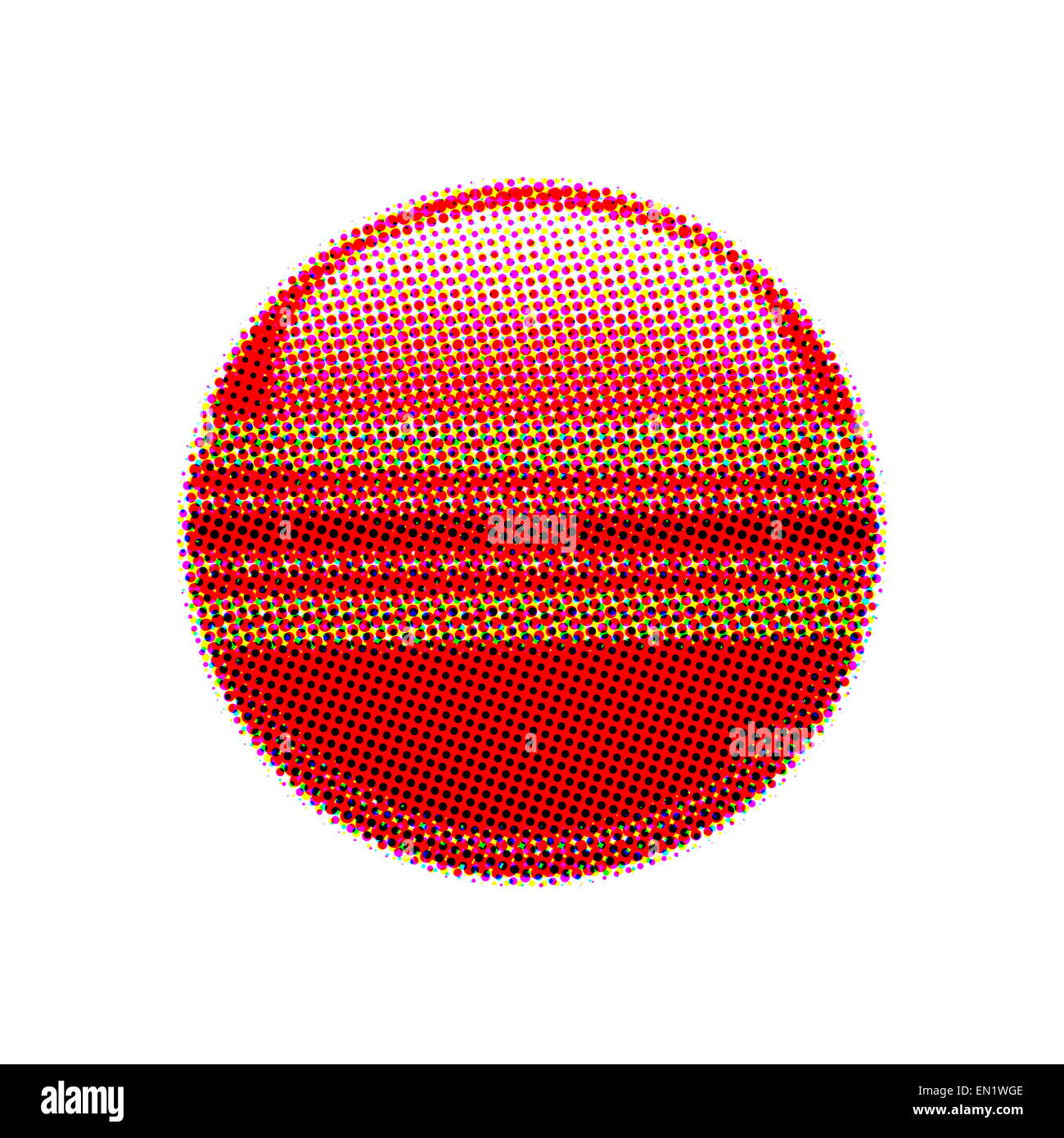 Halftone cricket ball isolated on white background. Cricket ball of ...