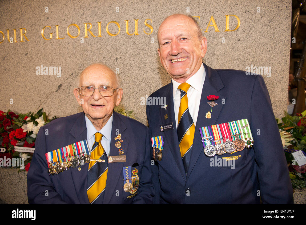 SYDNEY, AUSTRALIA - APRIL 25: Veterans and family members attended the ...