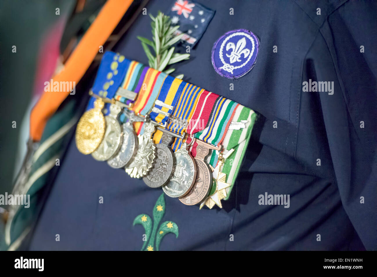 SYDNEY, AUSTRALIA - APRIL 25: Veterans and family members attended the ...