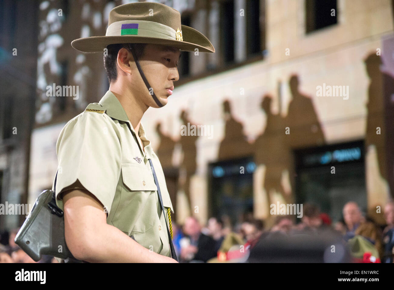 SYDNEY, AUSTRALIA - APRIL 25: Veterans and family members attended the ...