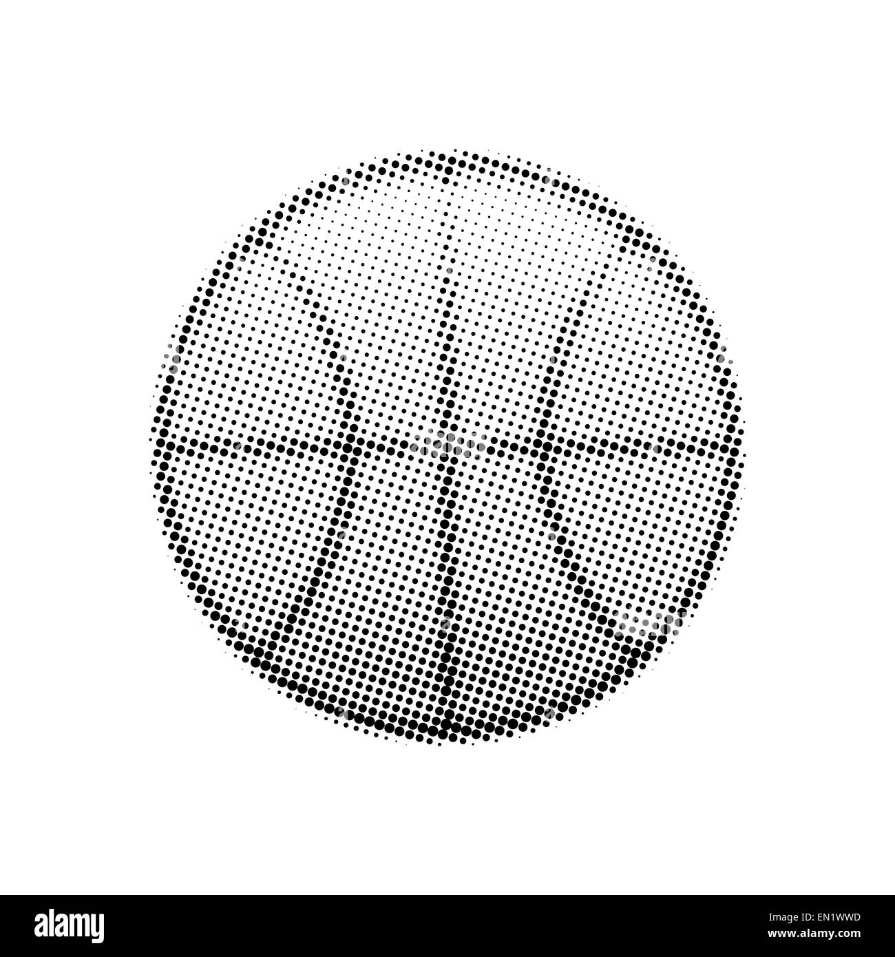 Basketball halftone isolated on white background. Basketball dots ...